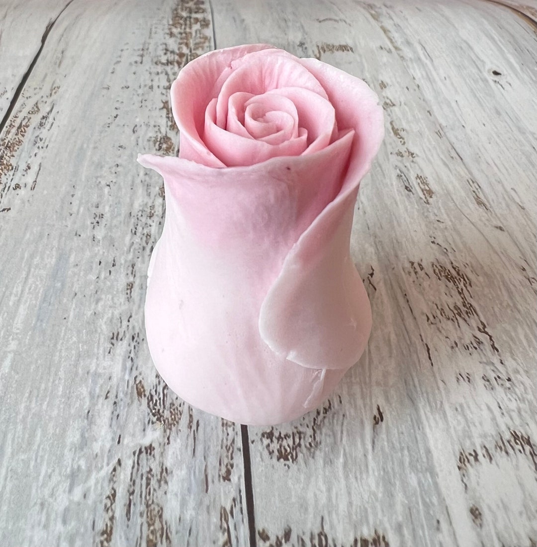 3D Rosebud Mold. 3D Rose Mold. Small Rose Soap Mold. Rose Candle Mold ...