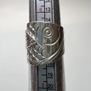 Silver Fish Ring, Sterling Silver Fish Ring, Lucky Fish Ring, Handmade ...