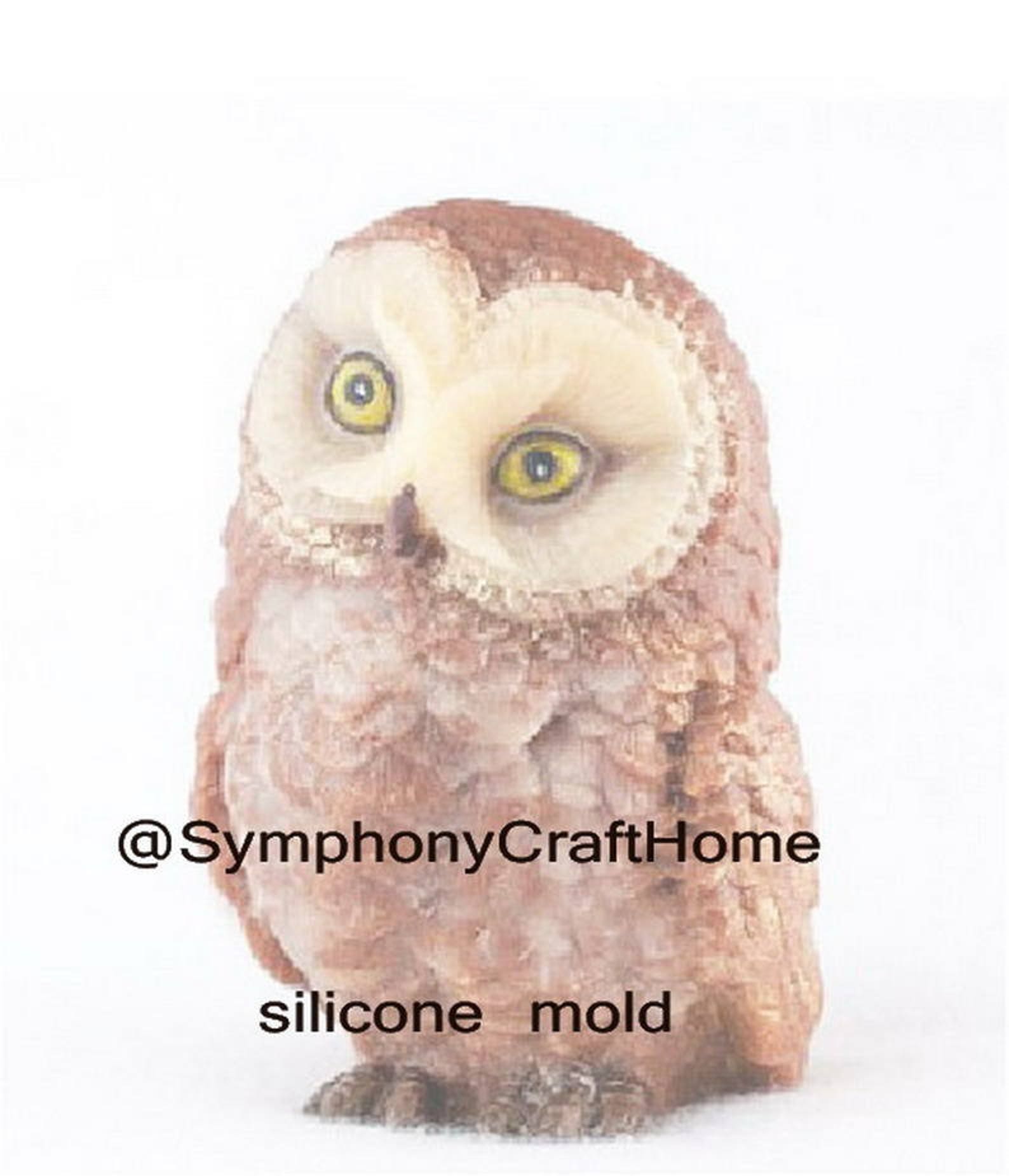 3D Owl Mold Owl Silicone Mold Animal Silicone Mold Owl - Etsy