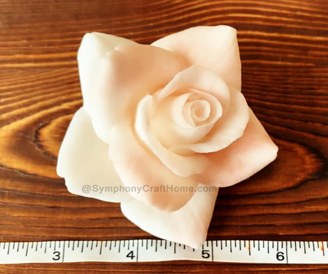 3D Rose Mold 3D Big Rose Mold Symphonycrafthome Mold - Etsy
