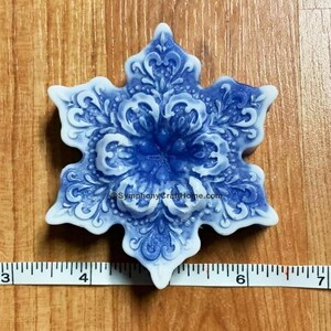 Large Snowflake Mold, Christmas Mold, Star Mold, Soap Silicone Mold ...