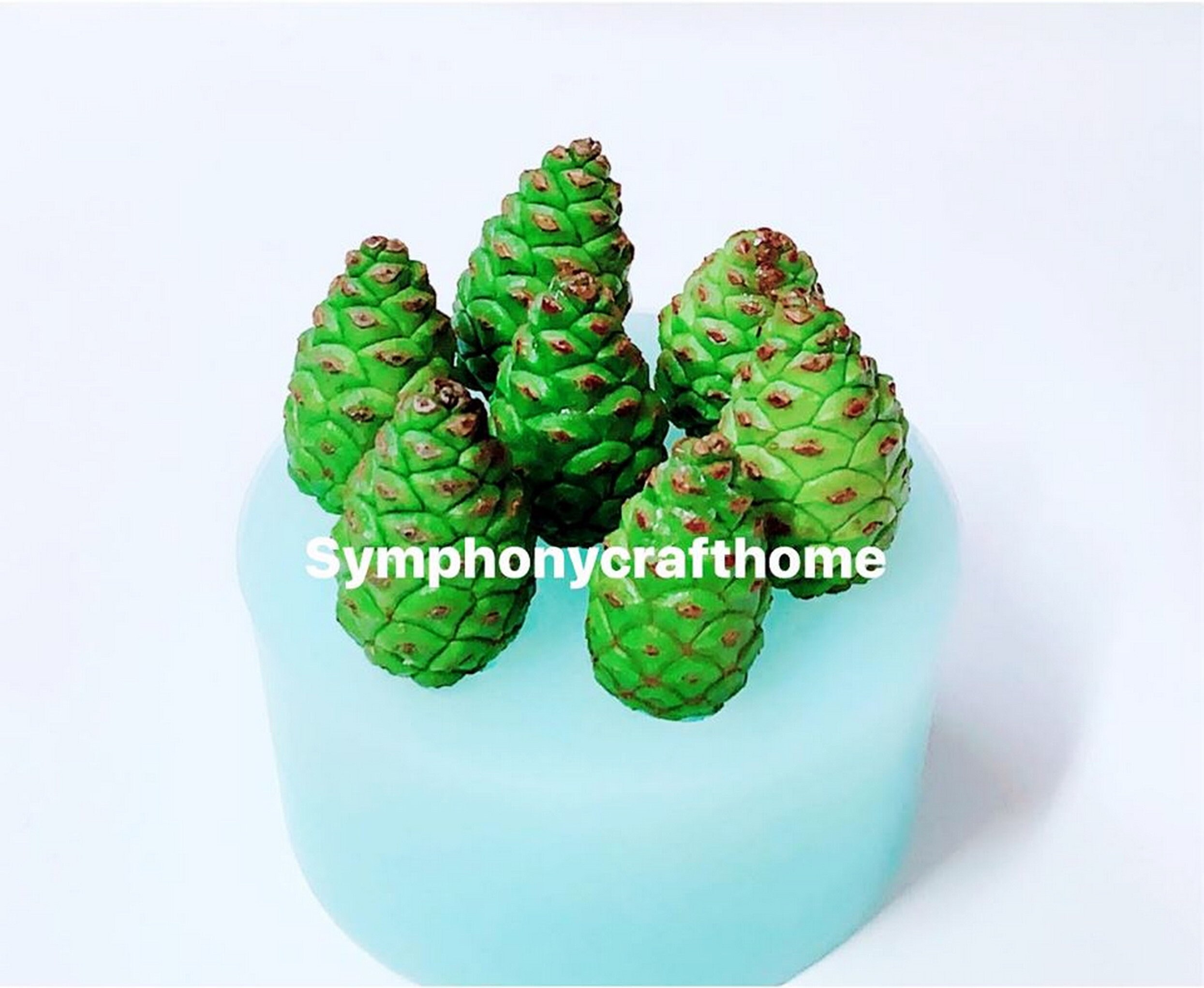 8 Cavity Mold 3D Mini Pine Cones 3D Pine Cones Mold Soap | Etsy