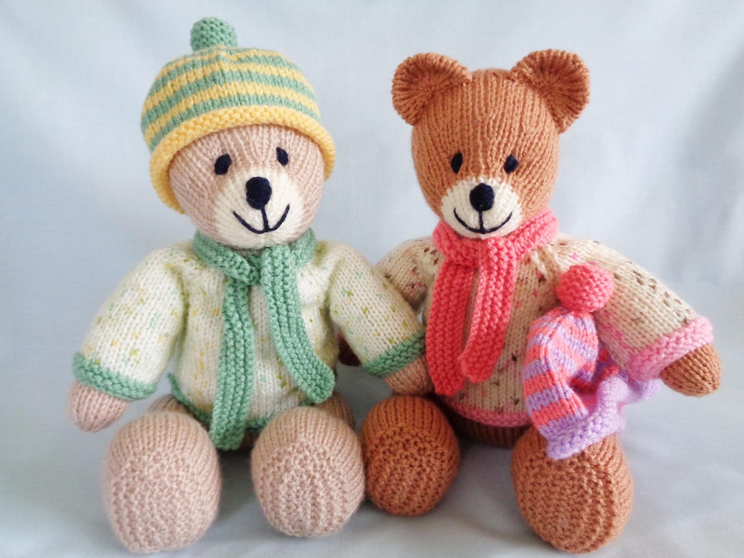 Teddy Bear Knitting Pattern, Instant Digital Download, Matty Bear, Knitted Teddy Bear, Knitted ...