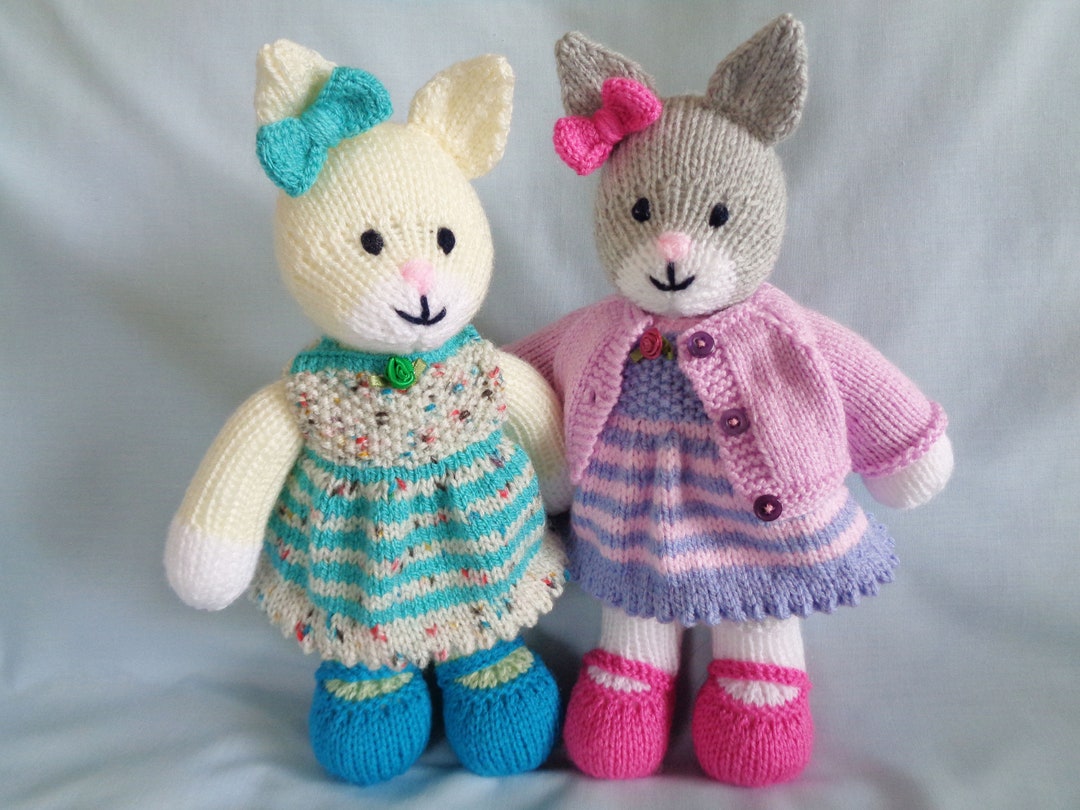 Cat Knitting Pattern, Instant Digital Download, Knitted Cat Pattern ...
