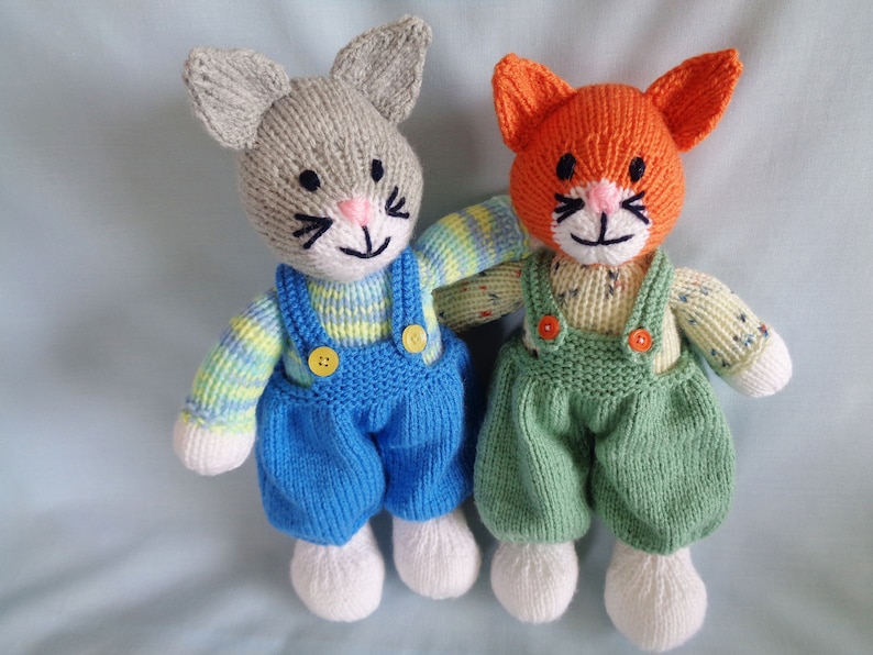 Cat Knitting Pattern Instant Digital Download Knitted Cat - Etsy