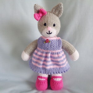 Cat Knitting Pattern, Instant Digital Download, Knitted Cat Pattern ...