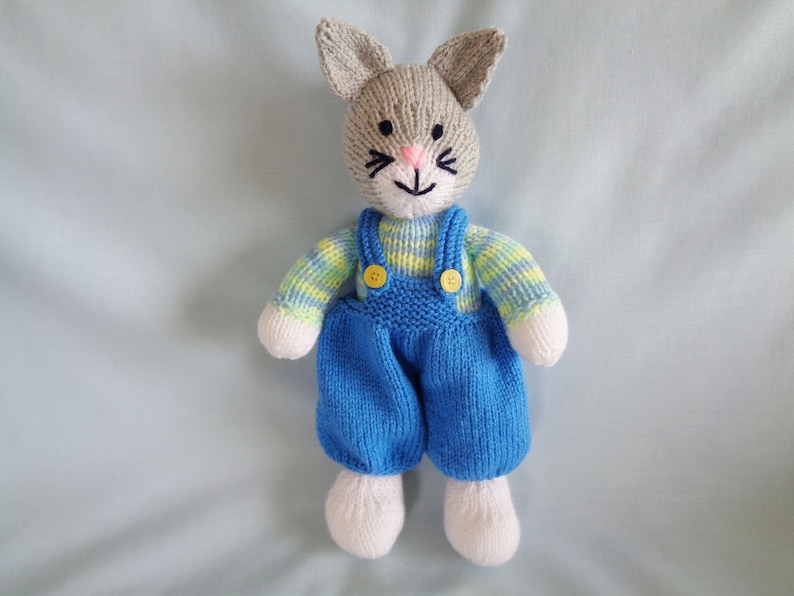 Cat Knitting Pattern Instant Digital Download Knitted Cat - Etsy