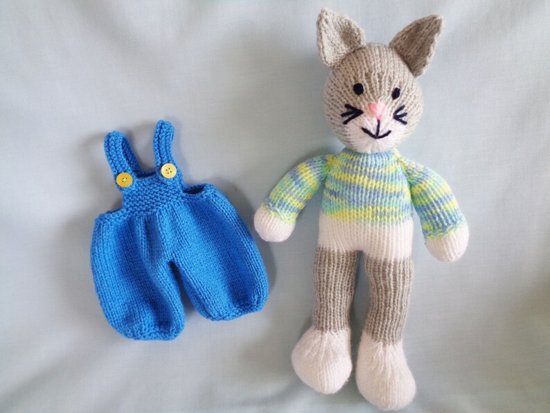 Cat Knitting Pattern Instant Digital Download Knitted Cat - Etsy