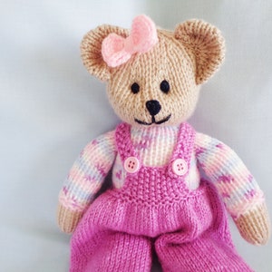 Teddy Bear Knitting Pattern, Instant Digital Download, Bethann and ...
