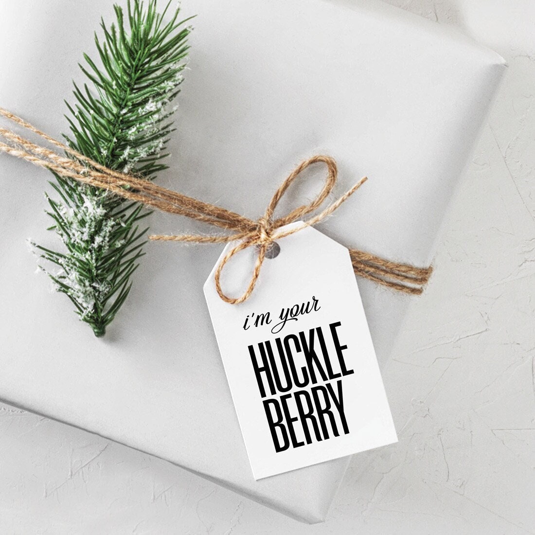 I'm Your Huckleberry Gift Tag or Sticker Printable, Instant Download ...