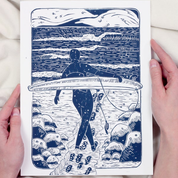 Lino Block Prints - Etsy