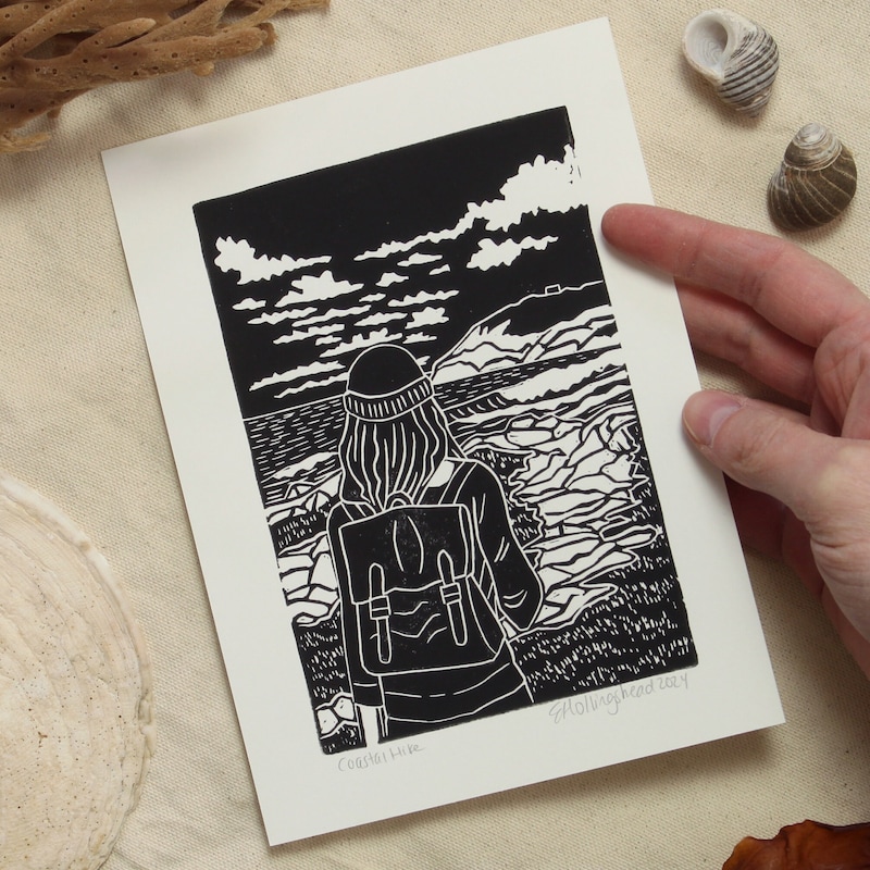 Linocut Block Print - Etsy