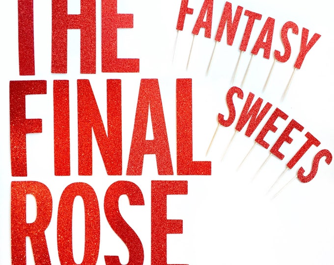 The Final Rose Bachelor Finale Bachelorette Glitter - Etsy