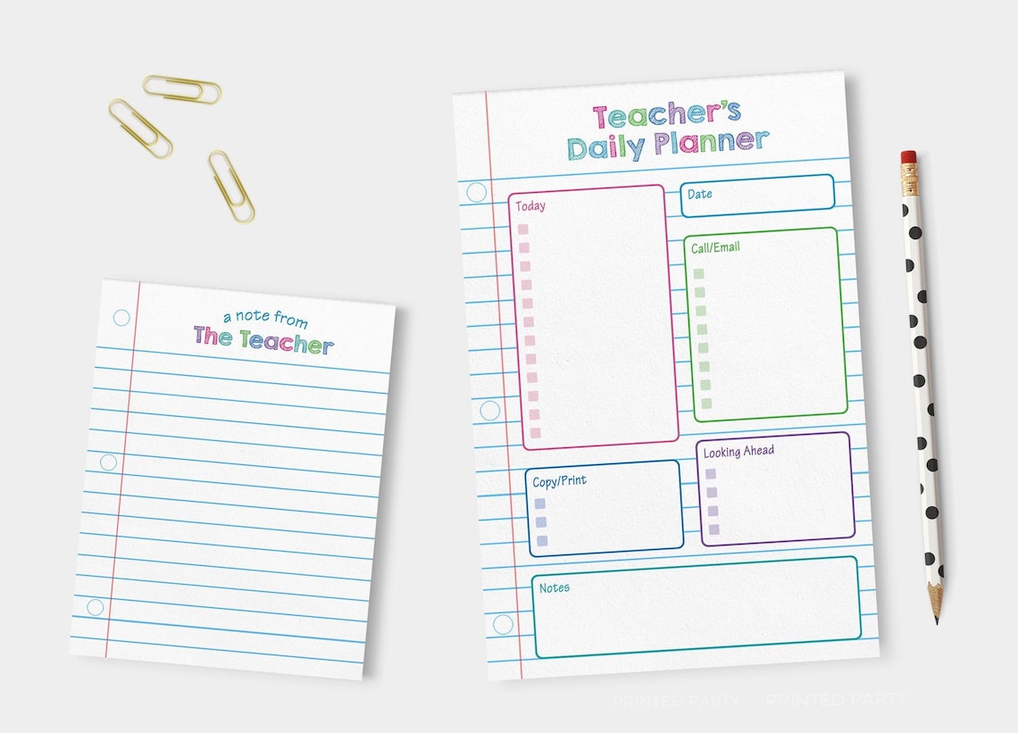 Gift for Teacher, Planner Pad, Notepads for Teacher Appreciation and ...