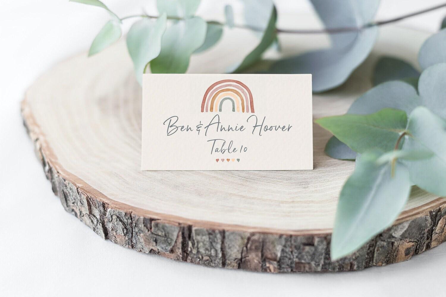 Place Cards for Wedding Receptions, Parties, and Events, Set of 25 ...