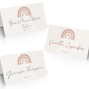 Place Cards for Wedding Receptions, Parties, and Events, Set of 25 ...