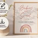 Digital Boho Baby Shower Treat Sign | Instant Download | PRP-612 - Etsy