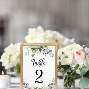 Table Card Numbers 1-25 for Receptions, Parties, and Events, Printed ...