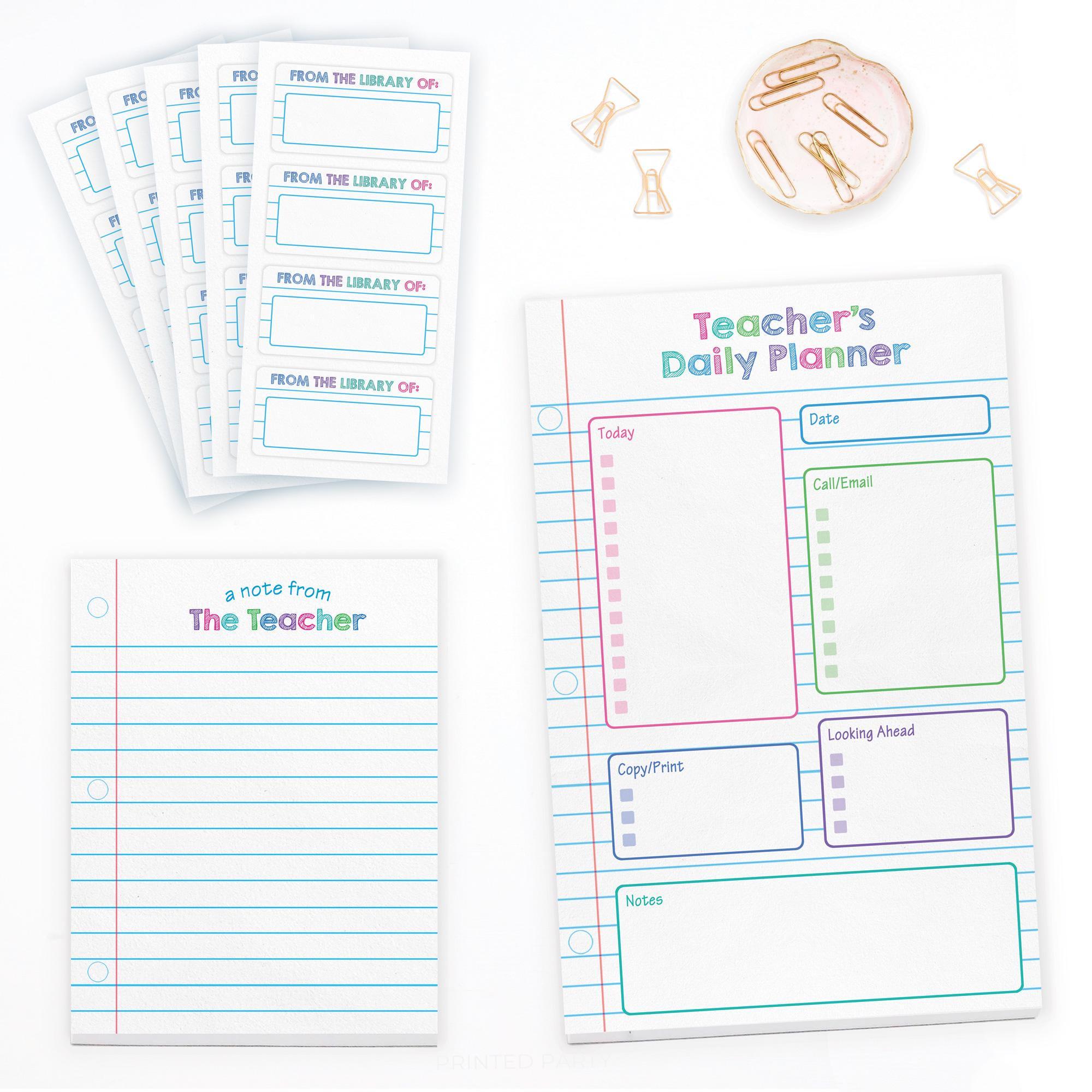 Gift for Teacher, Planner Pad, Notepads for Teacher Appreciation and ...