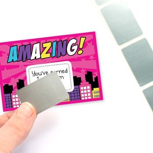 Kids Reward Tickets for Parents - Printed Scratch off Surprise, 30 ...