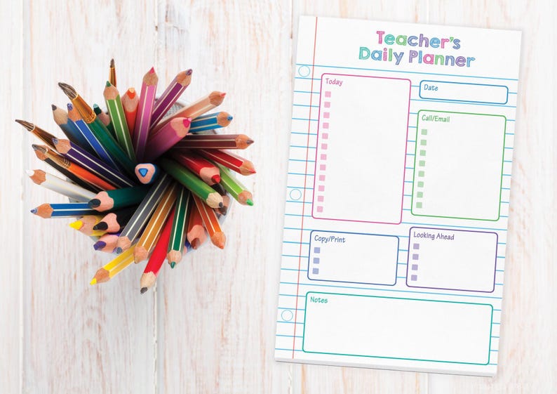 Gift for Teacher, Planner Pad, Notepads for Teacher Appreciation and ...