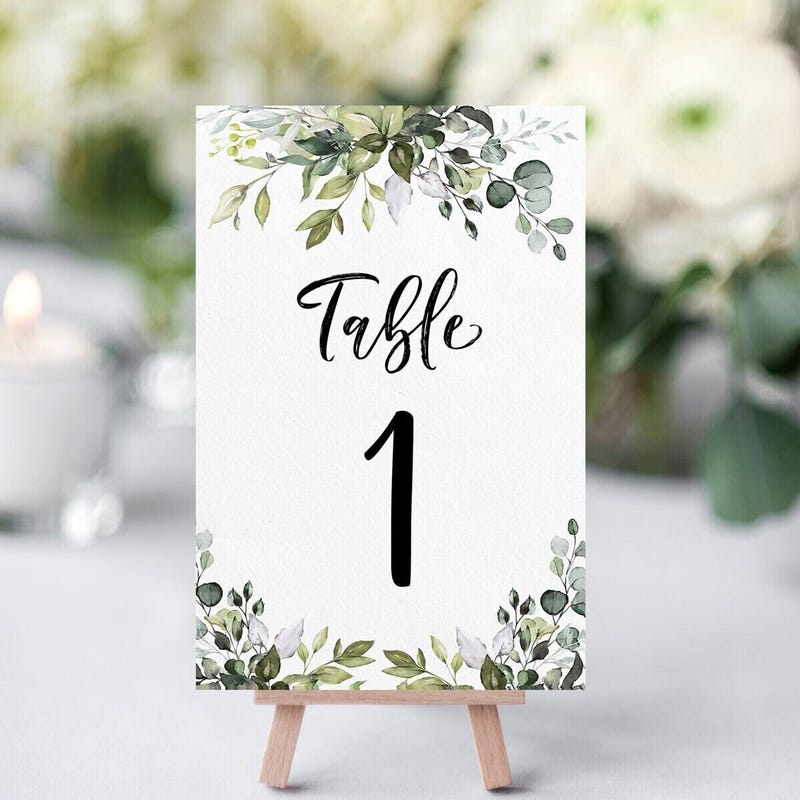 Table Number Display - Etsy
