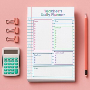 Gift for Teacher, Planner Pad, Notepads for Teacher Appreciation and ...