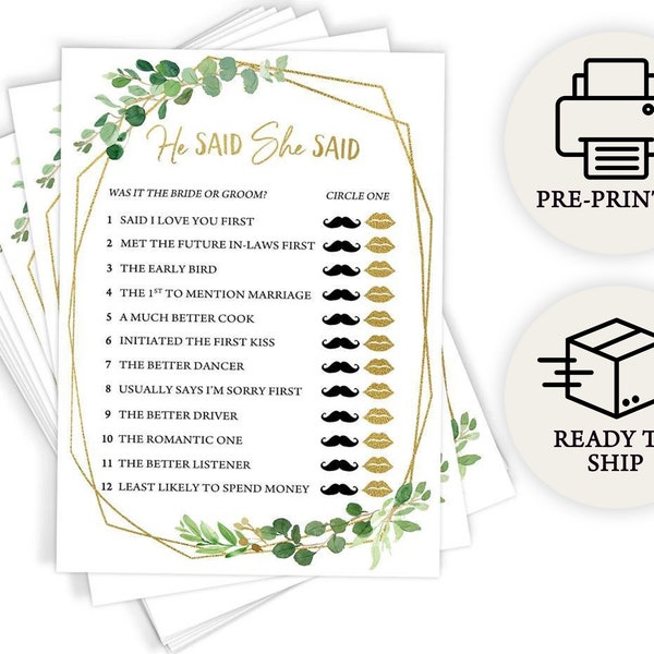 He Said She Said - Etsy