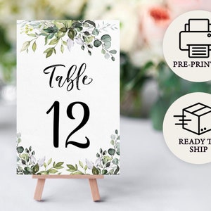 Printed Eucalyptus Table Numbers 1 25 PRP-101, PRP-100 - Etsy