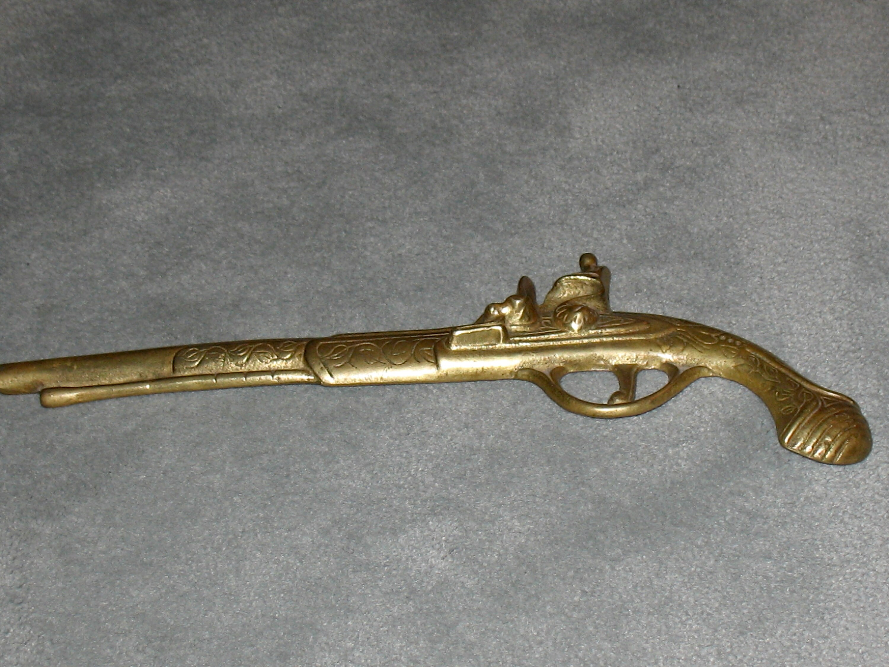 1920s Gilded Decorative Pistol Brass Decorative Gun Home - Etsy