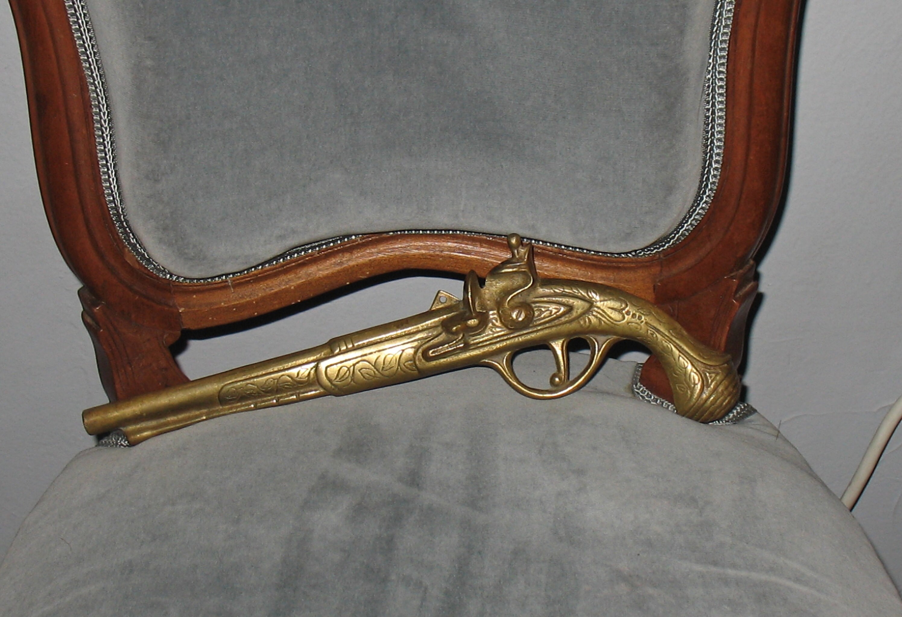1920s Gilded Decorative Pistol Brass Decorative Gun Home - Etsy