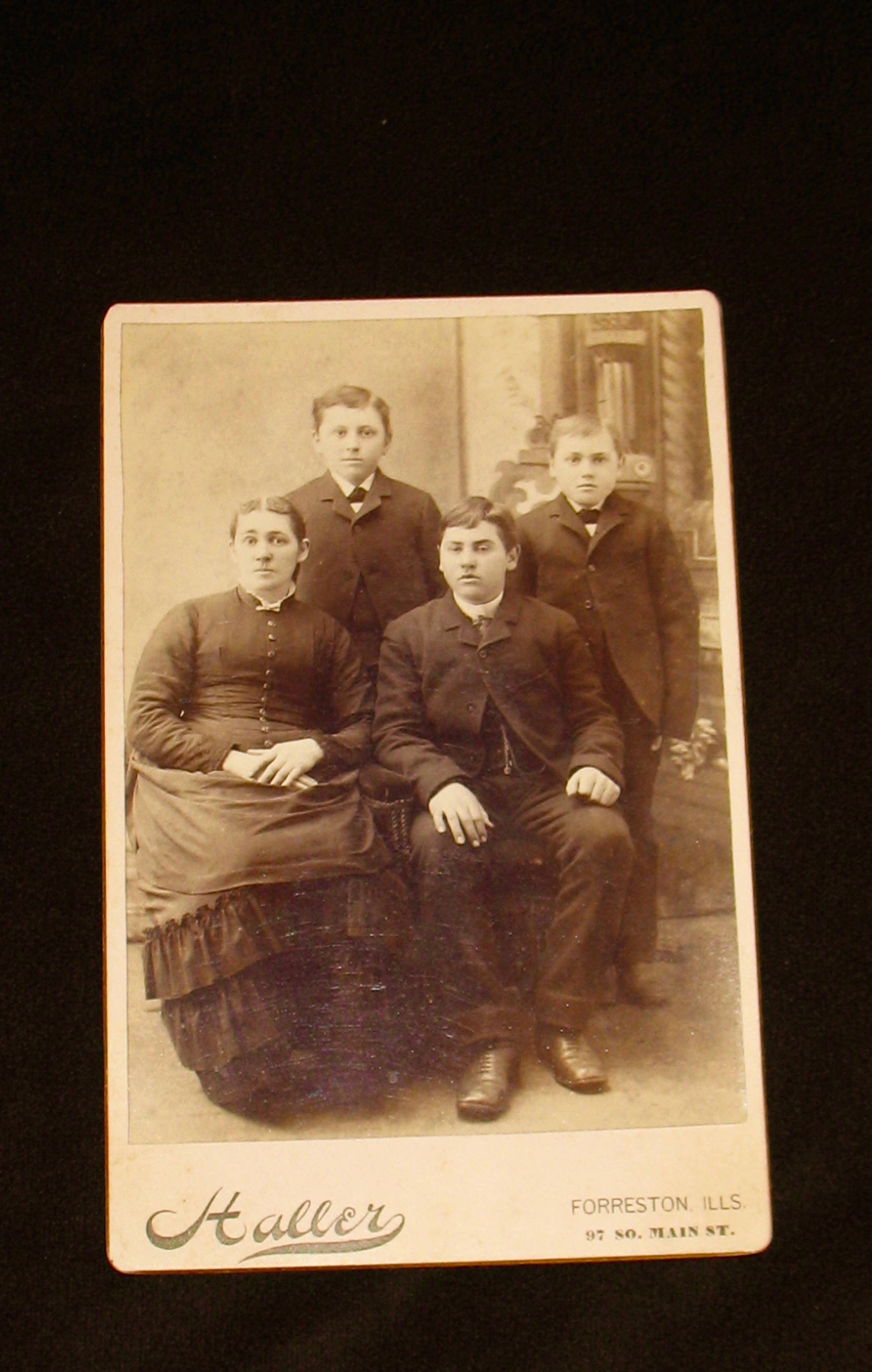 1800s Cabinet Card Photo, Pre-1900 Photo, Old Family Photograph, Fin De ...