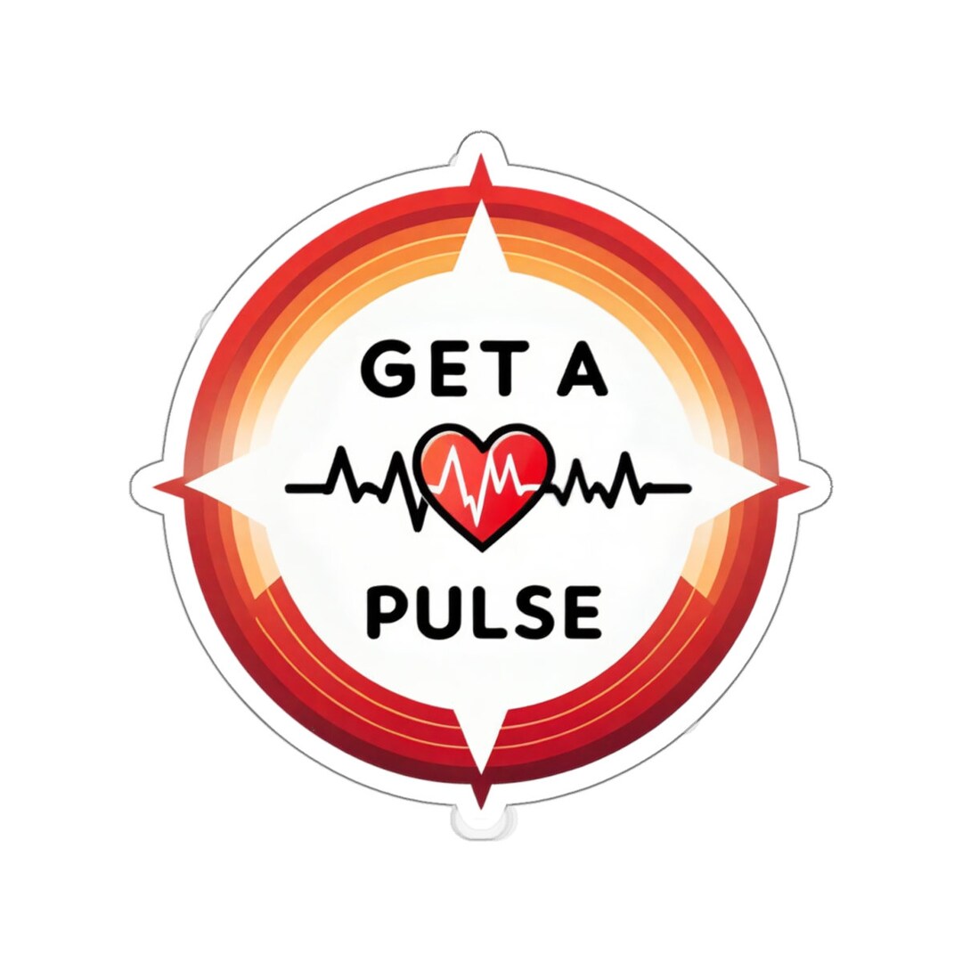 Get A Pulse Sticker - Etsy
