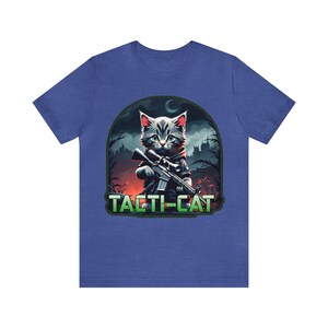 Tacti-cat Gun T-shirt, Tactical Cat Graphic Tee, Funny Kitty Tee, Cool ...