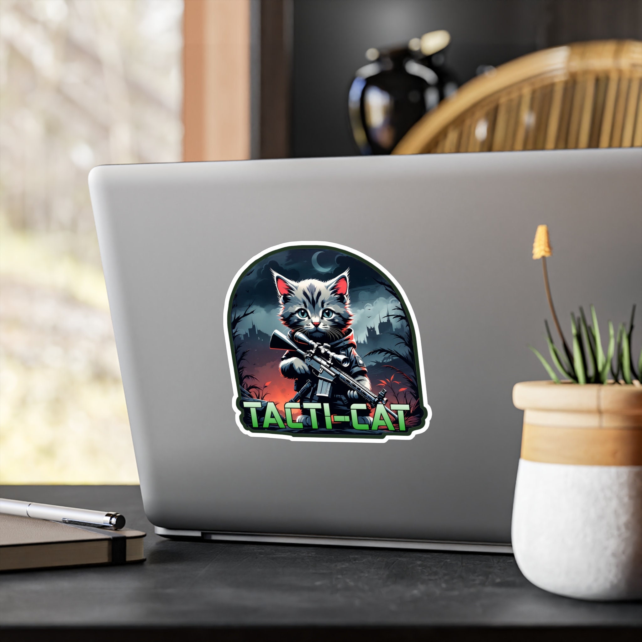 Tacti-cat Vinyl Decal - Etsy