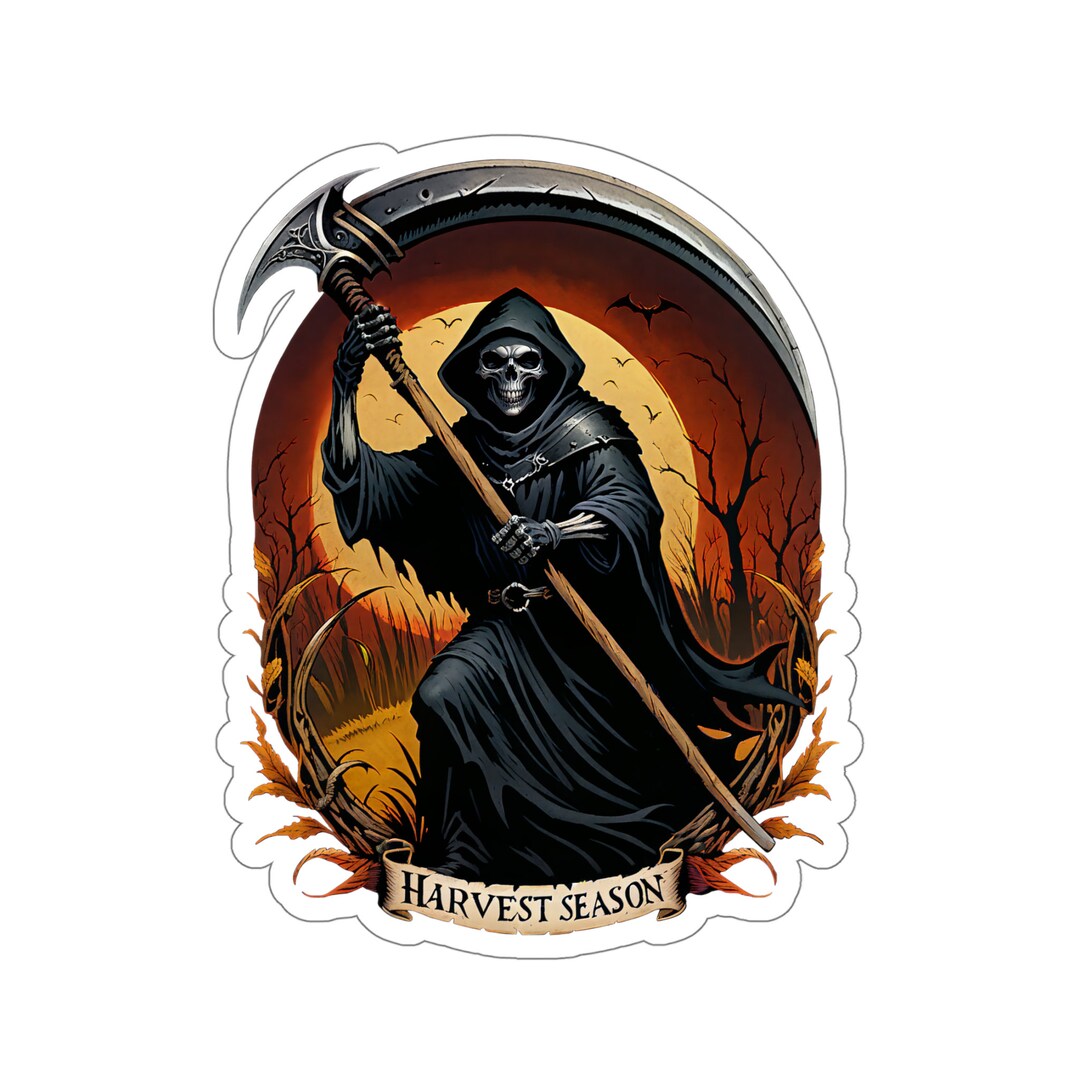 Grim Harvest Sticker - Etsy