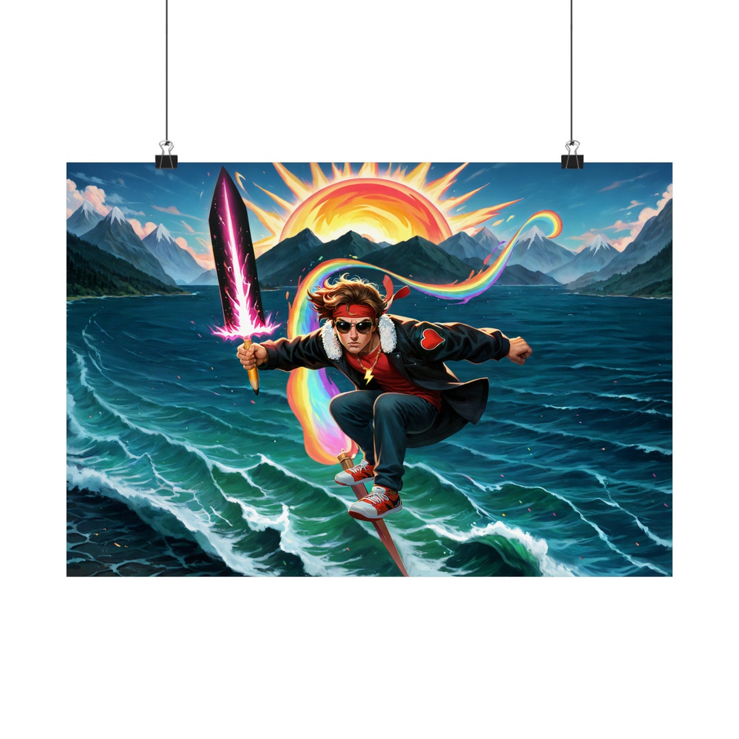 Brave Art Paint Rush - Art Print - Etsy