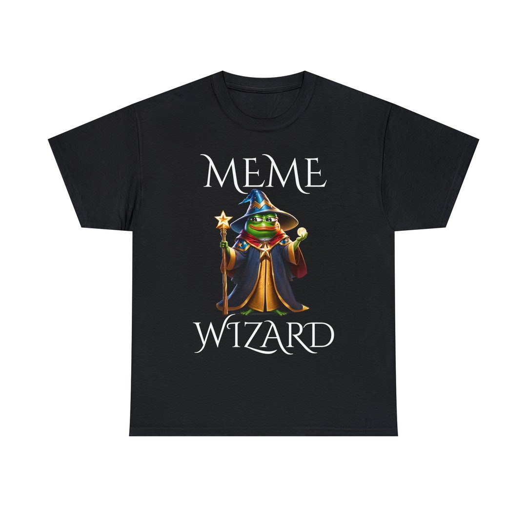 Meme Wizard Pepe T-shirt - Etsy