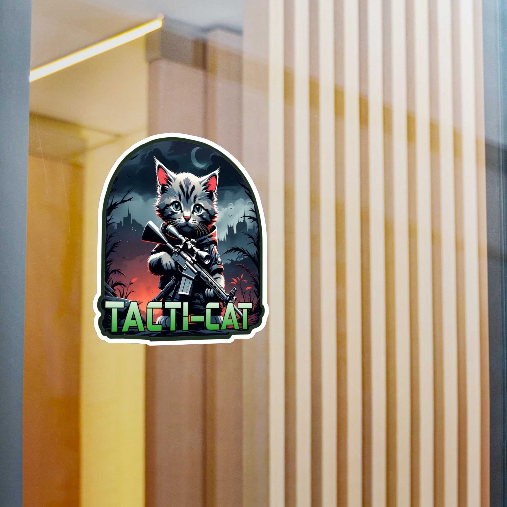 Tacti-cat Vinyl Decal - Etsy