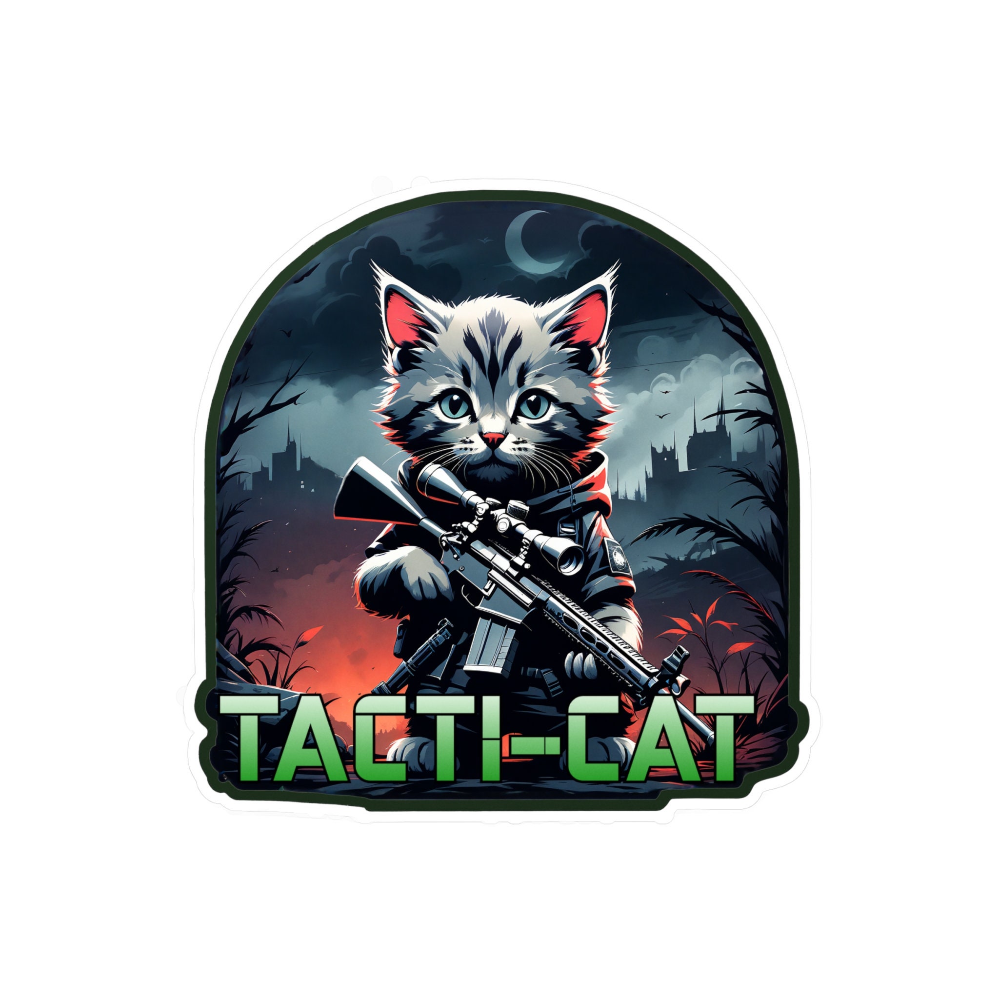 Tacti-cat Vinyl Decal - Etsy