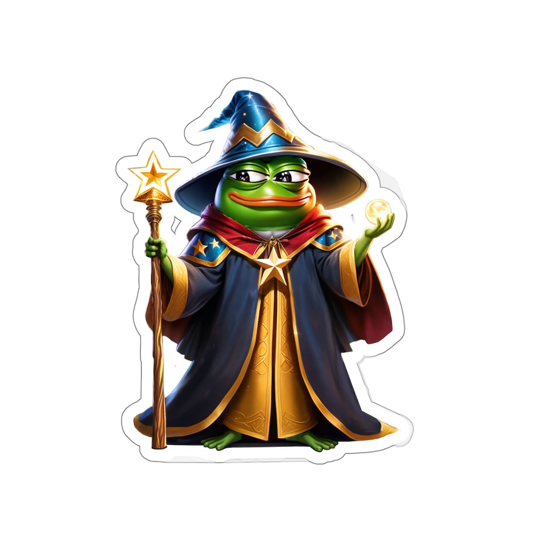 Meme Wizard Pepe Sticker - Etsy