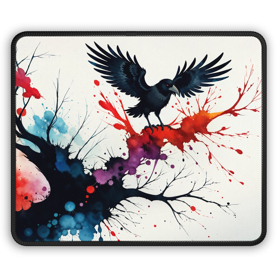 Raven Splash Gaming Mouse Pad - Etsy