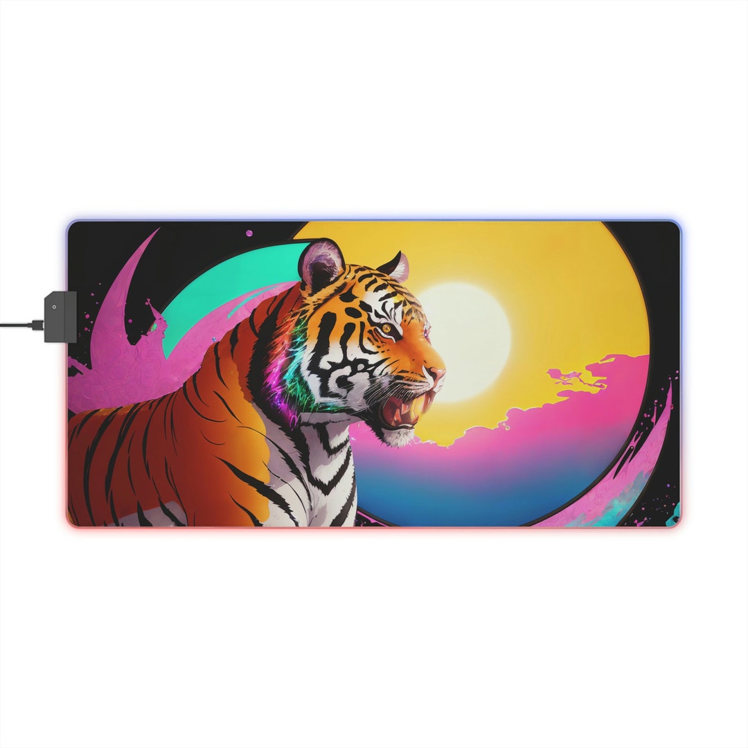 Tiger Splash LED Gaming Mouse Pad - Etsy