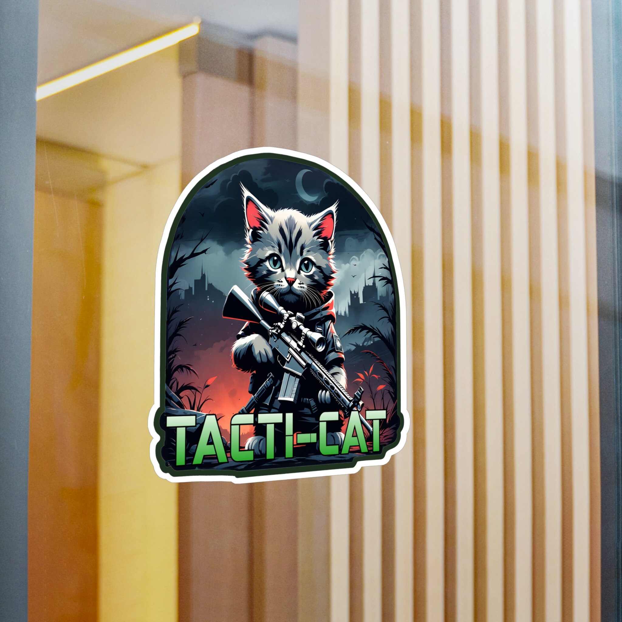 Tacti-cat Vinyl Decal - Etsy