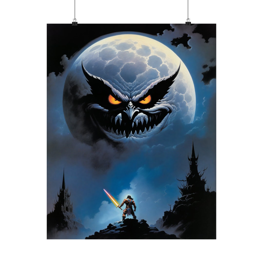 Mad Moon Midnight Art Print - Etsy