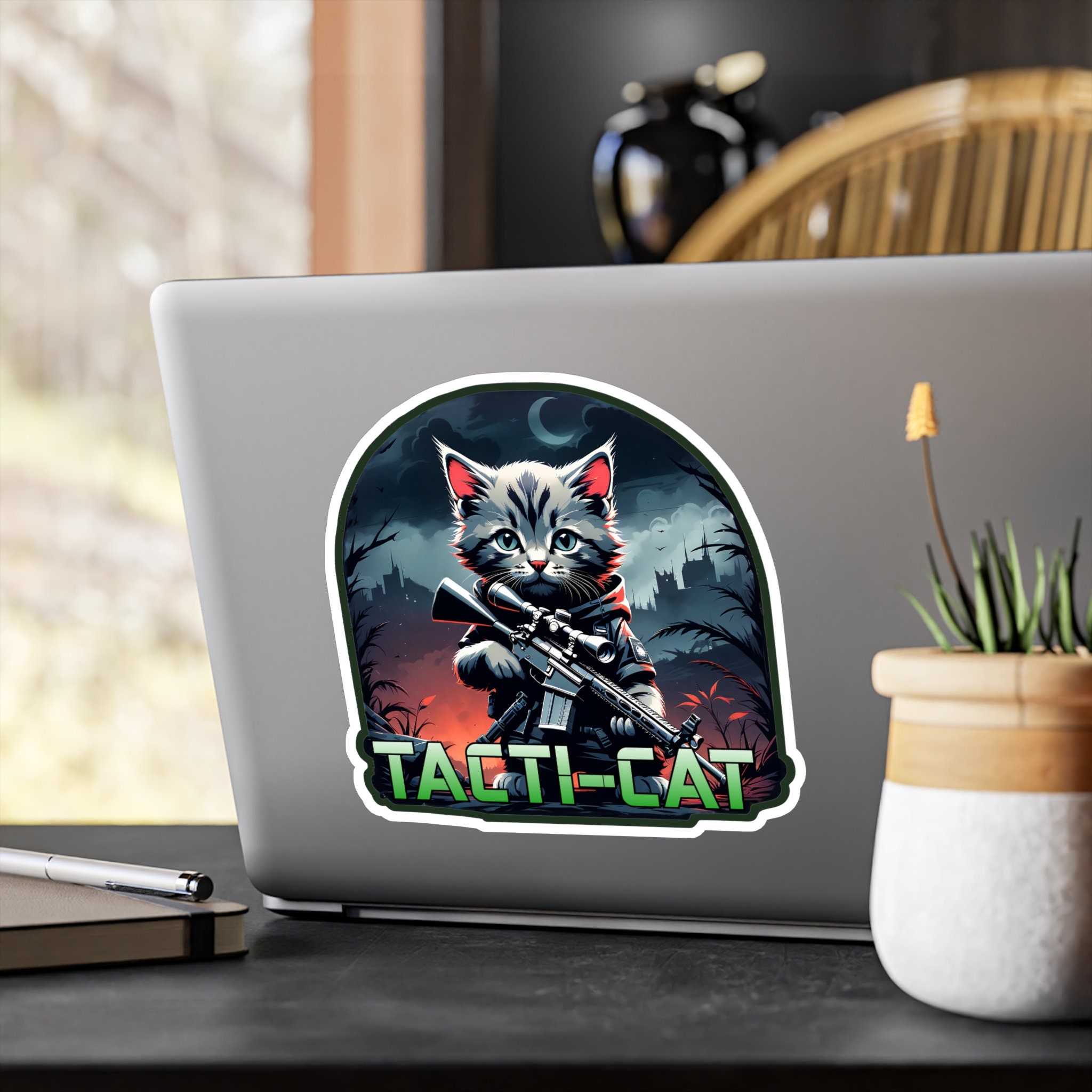 Tacti-cat Vinyl Decal - Etsy