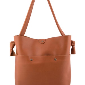 Leather Handbag for Woman in Camel Colors - Etsy