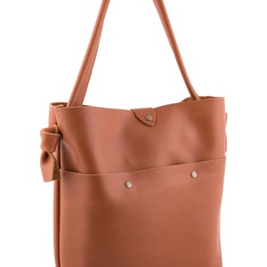 Leather Handbag for Woman in Camel Colors - Etsy