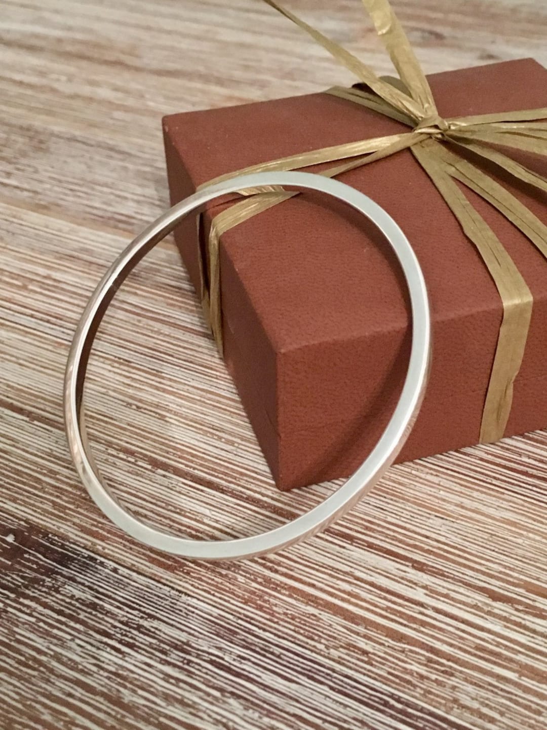 Simple Classic Square Solid Sterling Silver Bangle - Etsy