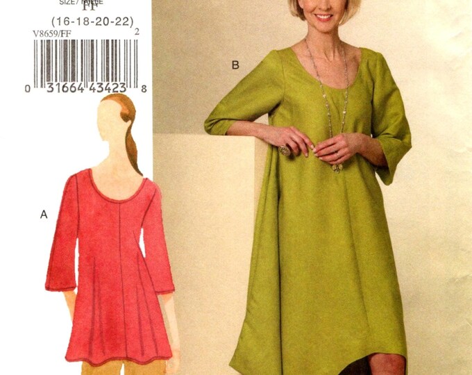 Easy the Vogue Woman V8659 Petite Tunic, Dress and Pants Sewing Pattern ...